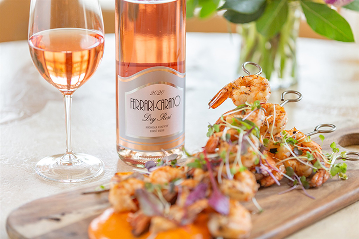 Grilled Shrimp Skewers with Romesco Sauce - Foley Food and Wine Society