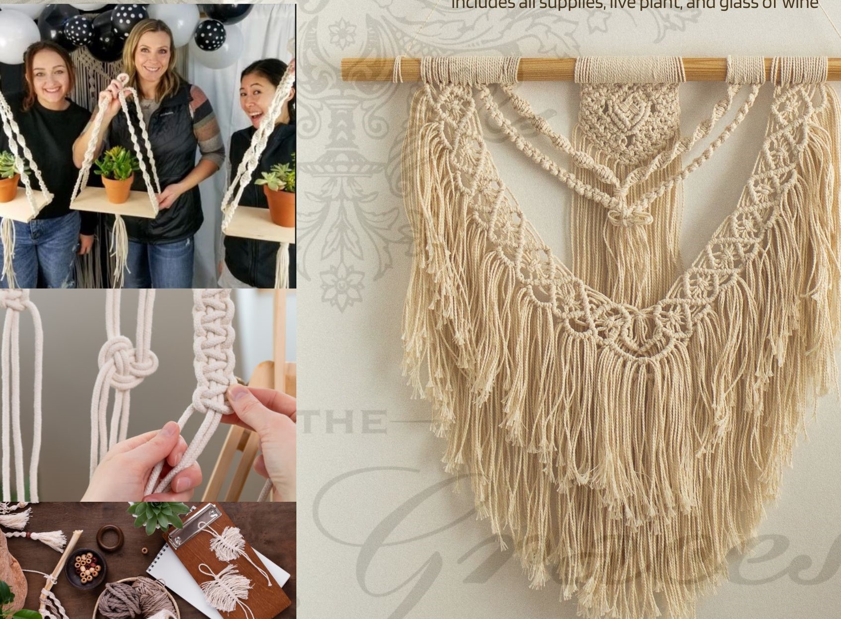 Kraftee Macrame Workshop - Foley Food and Wine Society