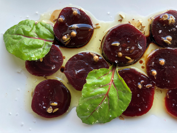 Beet "Carpaccio" - Foley Food and Wine Society